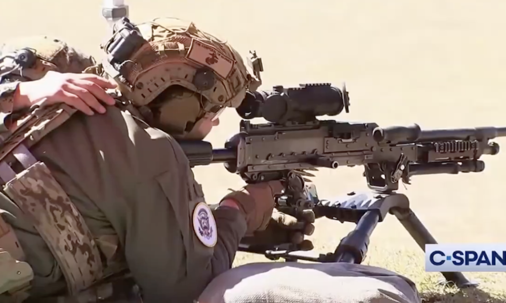 LEGENDARY! JD Vance Hits the Range at Quantico to Shoot M240B (WATCH ...